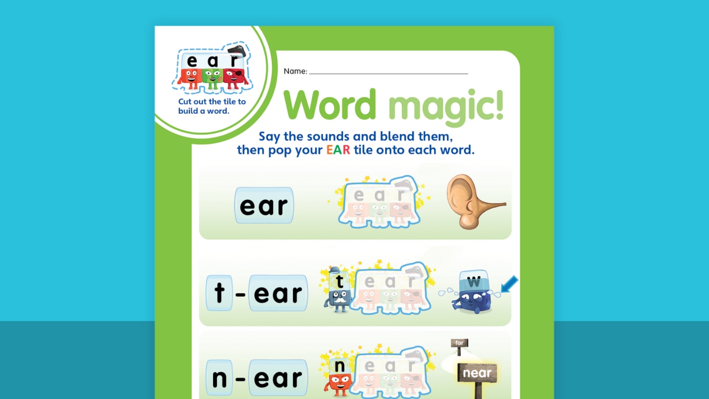 More Alphablocks Word Magic With the 'ear' Sound | BBC Learning Hub