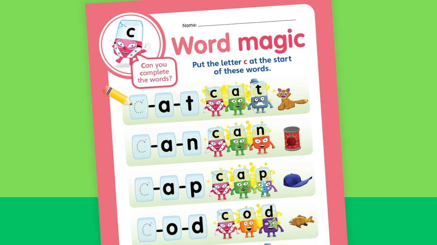 Make Some Word Magic With Cutie Pie Alphablock C | BBC Learning Hub